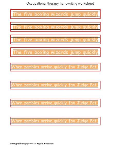 Occupational Therapy Handwriting Worksheet Happiertherapy