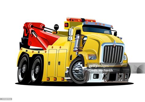 Cartoon Tow Truck High Res Vector Graphic Getty Images