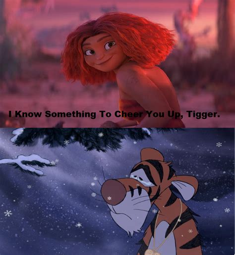 Eep Crood Cheers Tigger Up By Colmodo On Deviantart