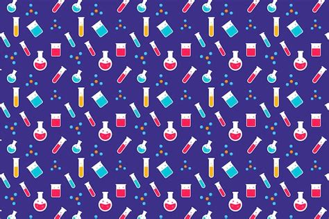 Premium Vector Seamless Science Pattern Background Vector With