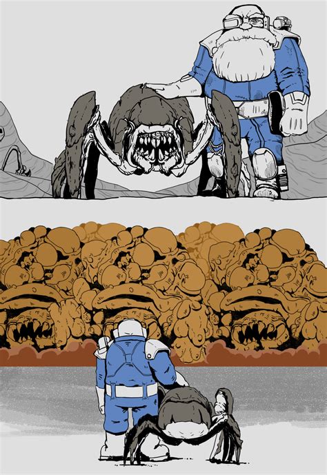 Scout Glyphid Grunt And Glyphid Exploder Kaze No Tani No Nausicaa