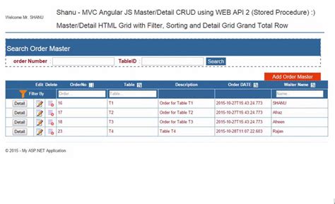 Mvc Angularjs Masterdetail Crud Filter And Sorting Using Web Api 2