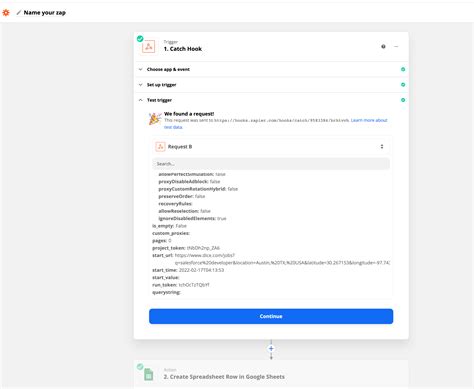 How To Receive Parsehub Project Result In Zapier Webhook Stack Overflow