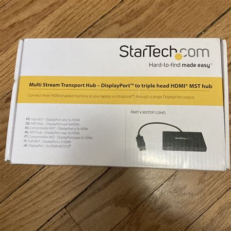 Used StarTech Com MST Hub Mini DisplayPort To Port HDMI MSTMDP HD BRAND NEW UBB Threads