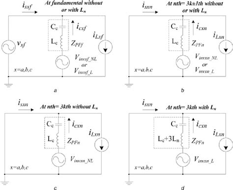 Lc Hapf Single Phase Equivalent Circuit Model In A B C Coordinate A At