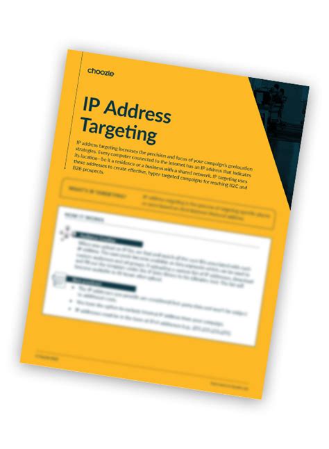 Ip Address Targeting Strategy Guide Choozle