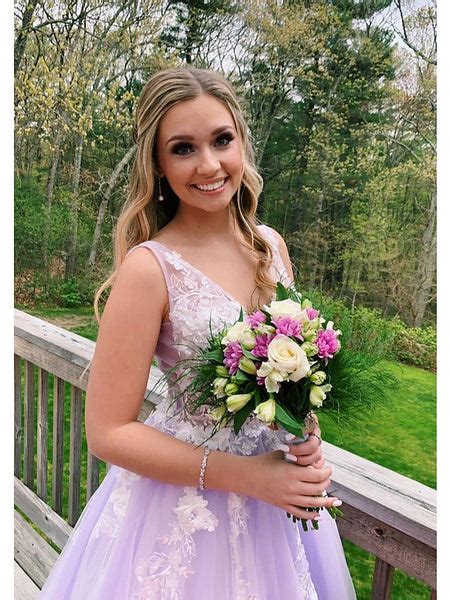 Ball Gown A Line Prom Dresses Color Block Dress Formal Floor Length Sl Bl Dress