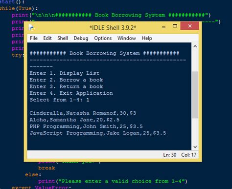 Simple Book Borrowing System In Python Free Source Code Sourcecodester