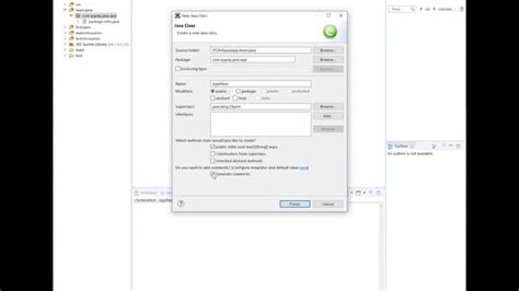 Create Java App Project In Eclipse