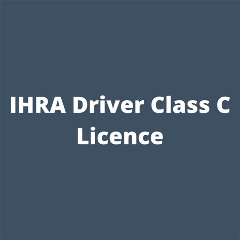 Ihra Driver Class C Licence The Irish Harness Racing Association Ihra Driver Class C Licence The Irish Harness Racing Association