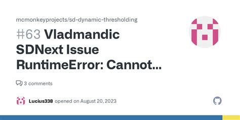 Vladmandic Sdnext Issue Runtimeerror Cannot Use Secondary Sampler Plms With Dynamic