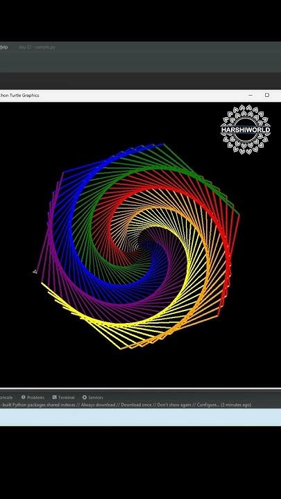 Cool Hexagon Graphics In Turtle😀coding Graphics Animation Turtle