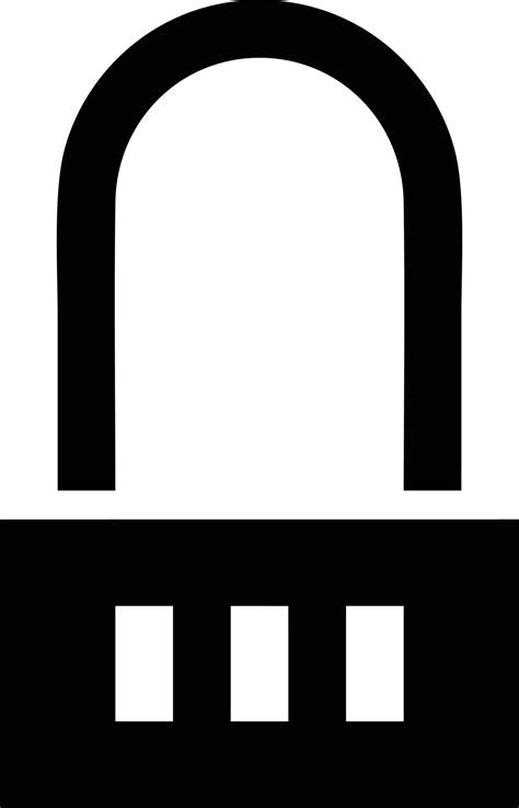 Lock Security Icon Symbol Vector Image Illustration Of The Key Secure