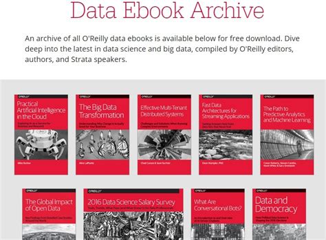 Oreilly Data Ebooks Is Available Below For Free Download