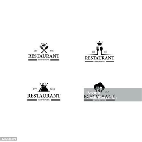 Templat Logo Restoran Ilustrasi Stok Unduh Gambar Sekarang Bisnis Subjek Gaya Retro