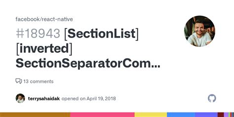 Sectionlist Inverted Sectionseparatorcomponent Displays In Wrong