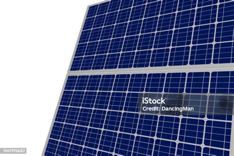 흰색 배경산업 그림 3 차원 일러스트 레이 션에 고립 된 태양 전지 패널 0명에 대한 스톡 사진 및 기타 이미지 0명 3차원 형태 공란 Istock