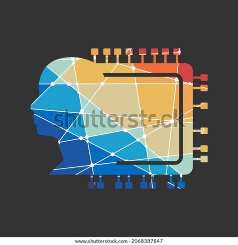 사람 머리 실루엣이 있는 Cpu 마이크로프로세서 스톡 벡터로열티 프리 2068387847 Shutterstock