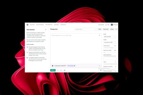 Fix Openai Playground Submit Button Not Working