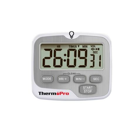 Thermopro Tm01 Digital Kitchen Timer With Backlight Countdown Count Up Timer Lcd Ebay