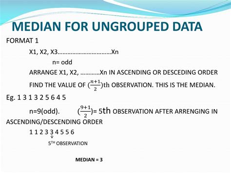ppt mean median and partition values powerpoint presentation free