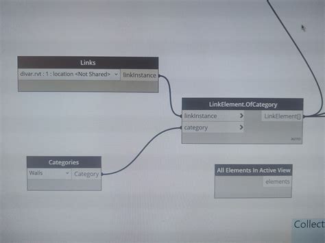 Filter Walls In The Linked File In Active View Revit Dynamo