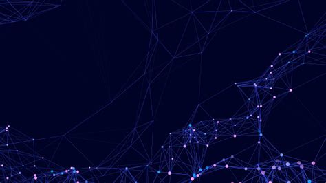 공간에서 움직이는 점과 선이 있는 추상적인 물결 배경 기술 그림입니다 미래 지향적인 현대적인 다이나믹 웨이브 벡터 그림입니다