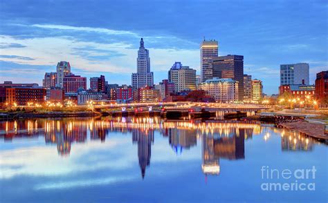 Downtown Providence Rhode Island Skyline Photograph By Denis Tangney
