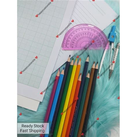 [fast Shipping] Stationary Set Pengajian Am Sem 2 Graph Paper Kertas Graf Shopee Malaysia