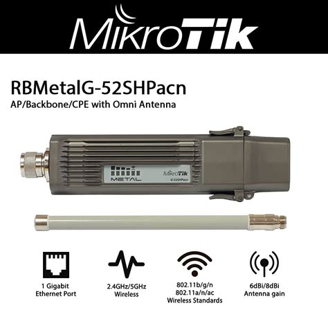 GetUSCart Mikrotik Routerboard Metal Ac Outdoor Wireless Ap Ac RBMetalG SHPacn