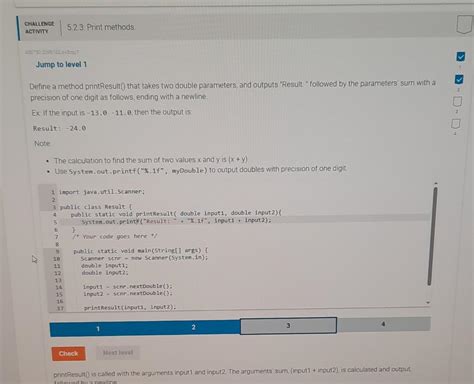 Solved Challenge 523 Print Methods Activity Jump To