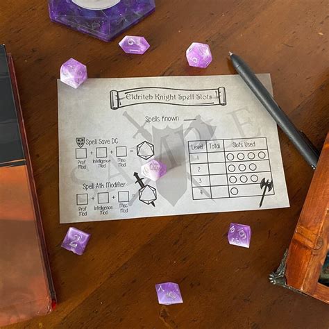 Dnd Spell Tracker Bundle By Class Dnd Spell Slot Tracker Etsy Australia