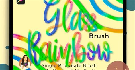 Glass Rainbow Single Procreate Brush Brush Galaxy