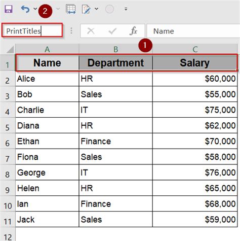 How To Set A Row As Print Titles In Excel 3 Quick Tricks Excel Insider