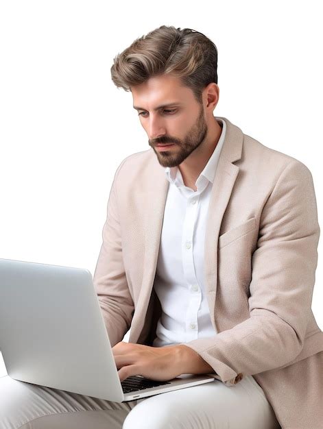 Premium Photo Focused Male Programmer Coding Ai Generated