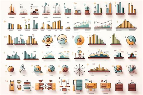 Premium Vector Data Analytics Report Business Organization Filled Outline Icon Set Vector