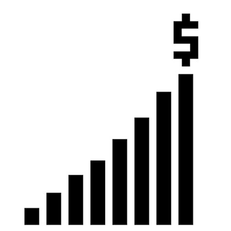 Premium Vector Dollar Icon Or Symbol And Graph