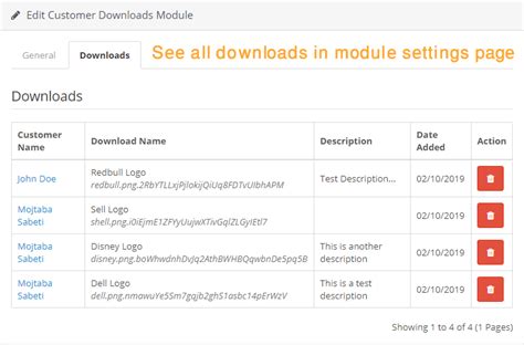 OpenCart Customer Downloads