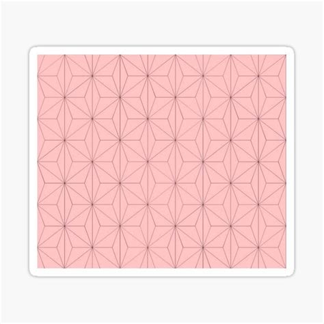 Nezuko Kimono Pattern Sticker By Animedash Redbubble