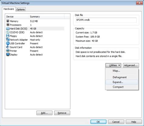 Vmware Expand Virtual Disk Size A Developers Blog