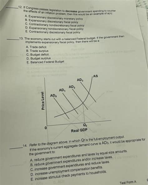 Solved 12 If Congress Passes Legislation To Decrease