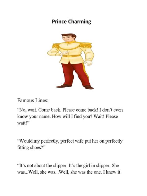 Prince Charmings Famous Quotes Pdf Poetry