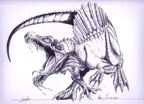 Spinosaurus Drawing At Getdrawings Free Download