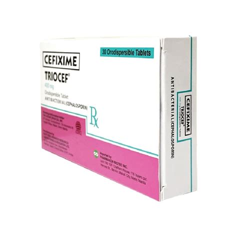 Triocef Triocef Cefixime 400mg Orodispersible 1 Tablet [prescription
