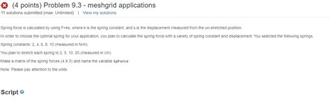 solved x 4 points problem 9 3 meshgrid applications 11