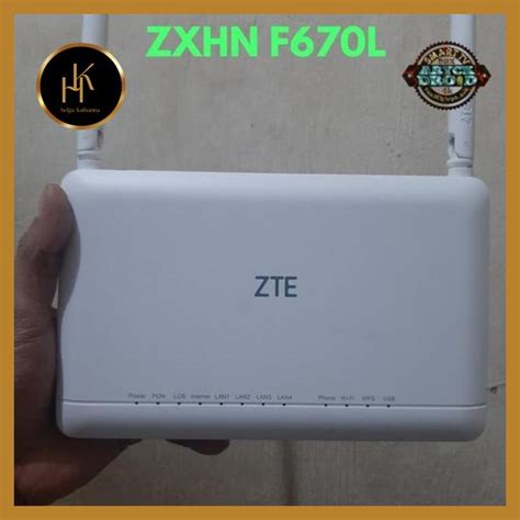 Wifi Router ONT Zte ZXHN F L Support Dual Band G Helga Katharina Shopee Philippines