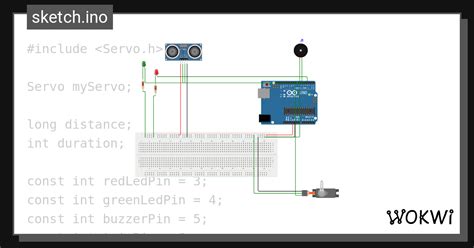 Automatic Door System Wokwi ESP32 STM32 Arduino Simulator