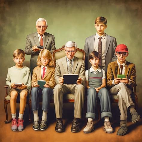 Premium Ai Image Different Generations