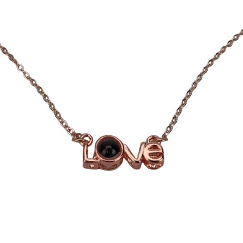 Кулон Love з проекцією Я тебе кохаю 100 мовами світу Золотий 4544979 • Краща ціна в Києві