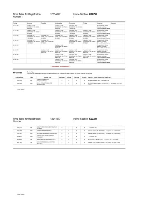 R Pt Timetable Student Pdf Computing Computer Science